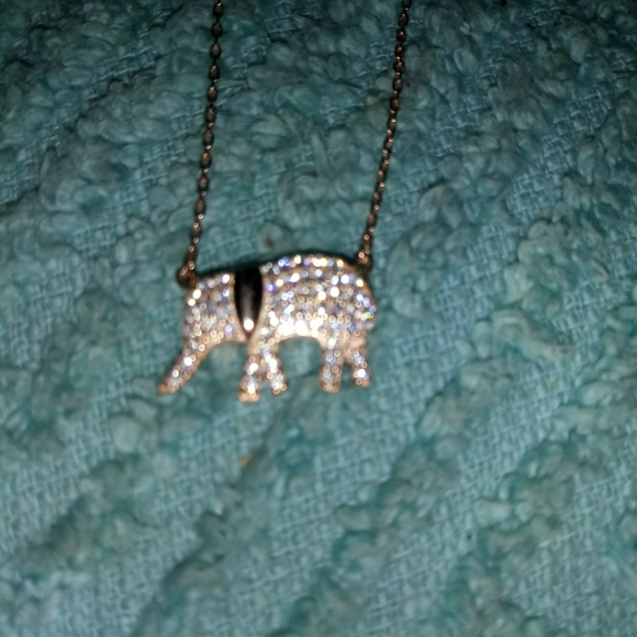 Cartier | Jewelry | Real 8k Rose Gold Elephant Necklace With Real Dia ...
